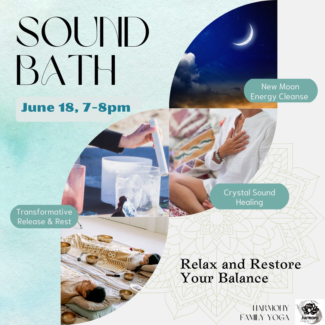 New Moon Sound Bath - Harmony Family Yoga | Modern Yoga Studio